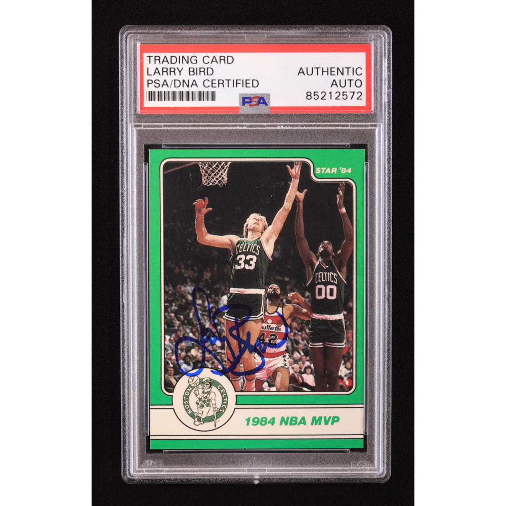 Larry Bird Signed 1984 Star Larry Bird #12 / The 1984 NBA MVP (PSA ...