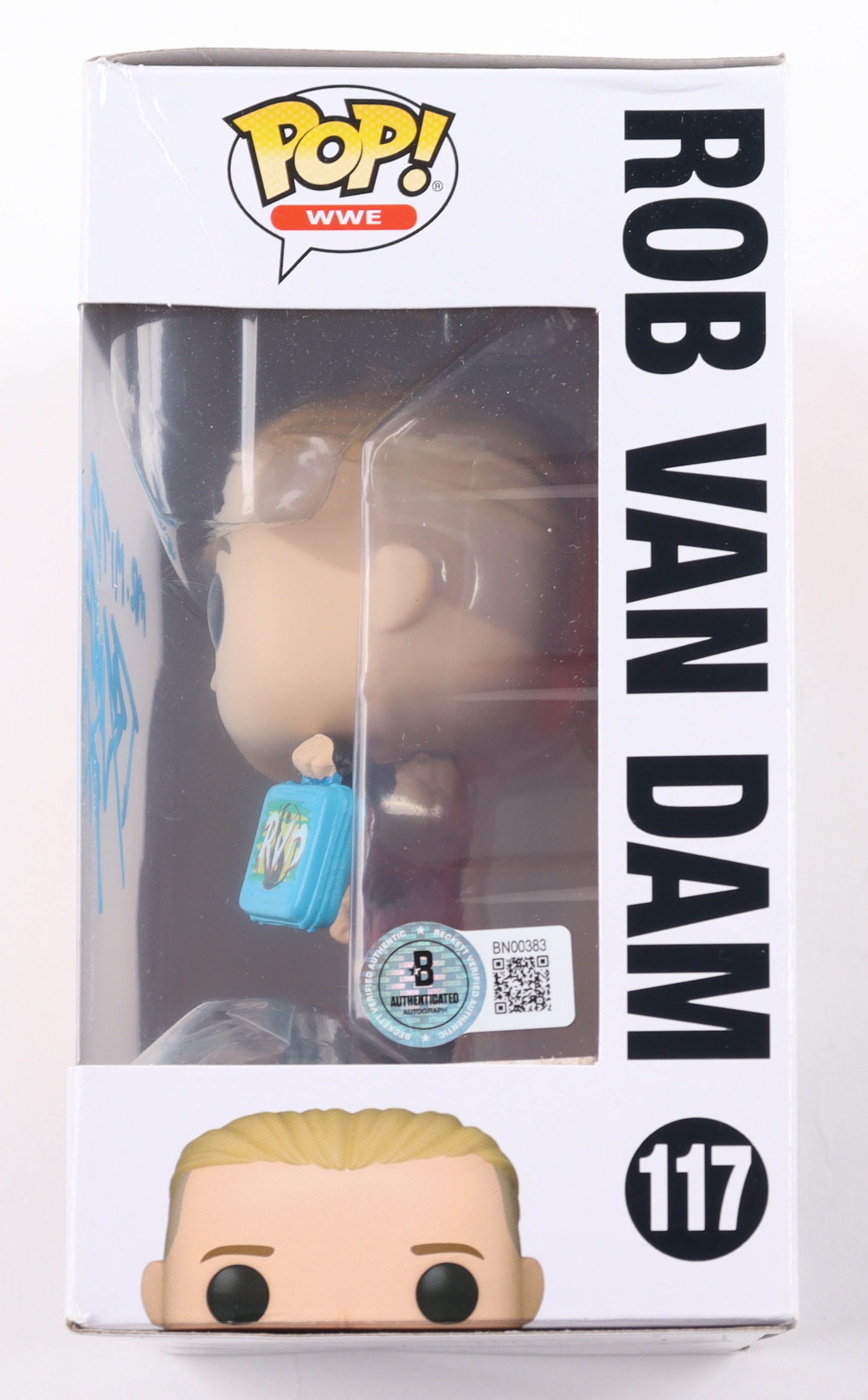 Rob Van Dam WWE #117 Funko Pop! Vinyl Figure Inscribed "Mr. MITB ...