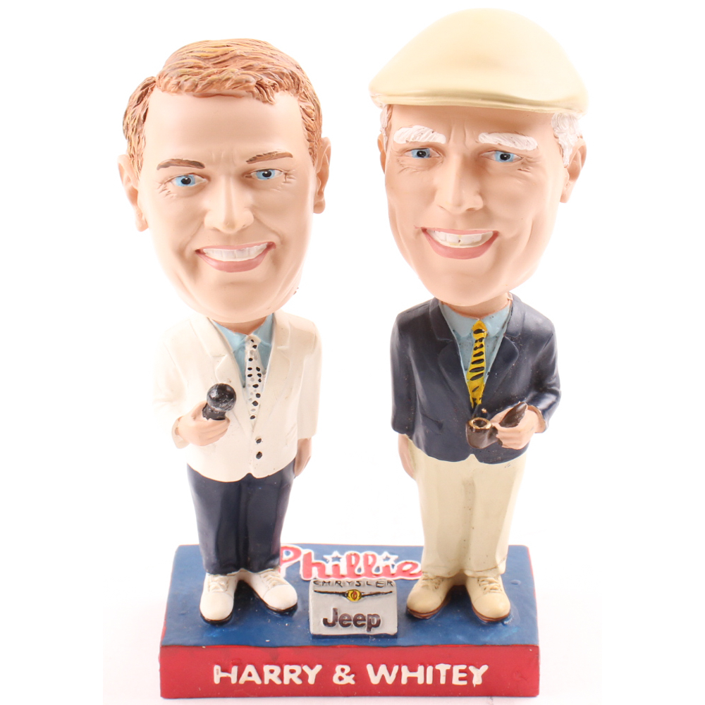 Harry Kalas & Richie "Whitey" Ashburn Phillies Ceramic Bobble Heads ...