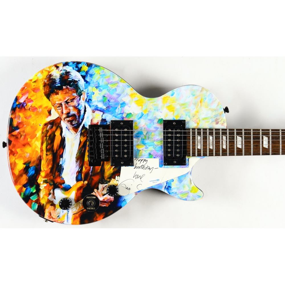 Eric Clapton Full-Size Les Paul Epiphone Electric Guitar Inscribed ...