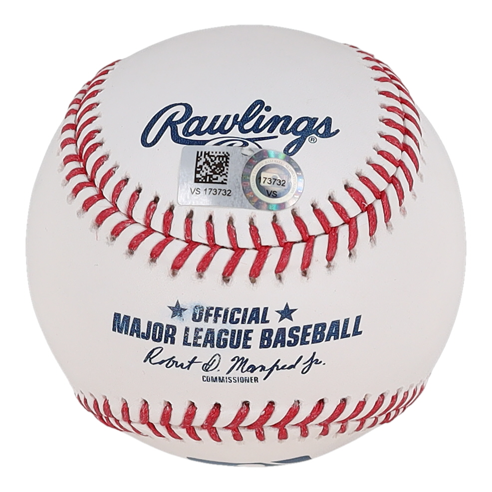 Max Scherzer Signed OML Baseball Inscribed "N.L. CY 17" (MLB ...