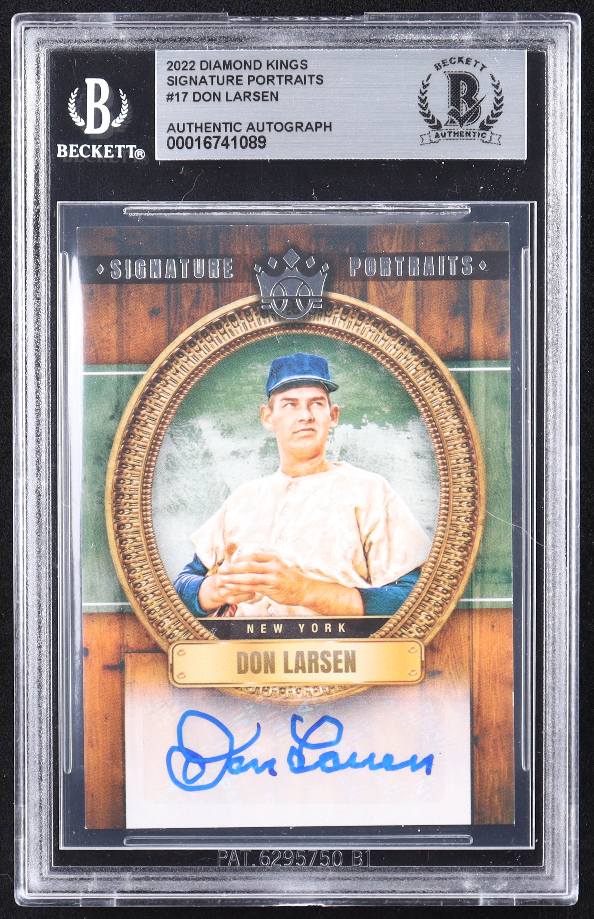 Don Larsen 2022 Diamond Kings Signature Portraits #SP-DL (BGS ...