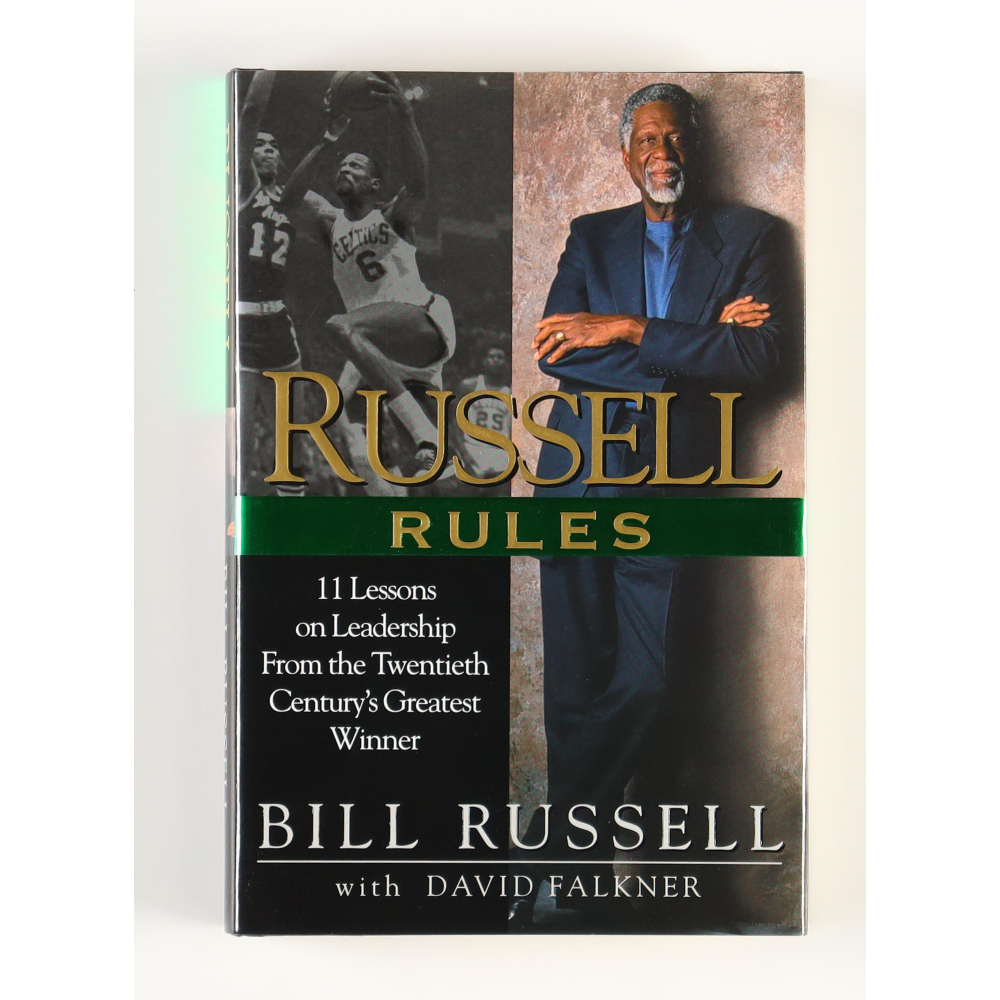Bill Russell Signed "Russell Rules" Hardcover Book Inscribed "Best ...