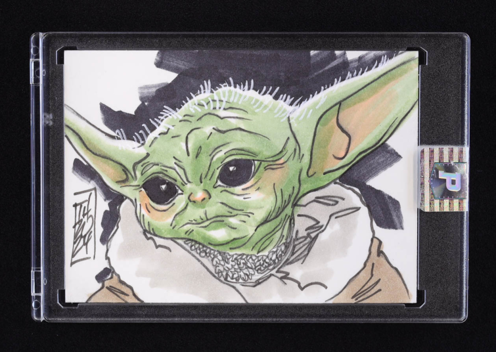 Grogu | Star Wars | Original Art Sketch Card by Tom Hodges (1/1 ...