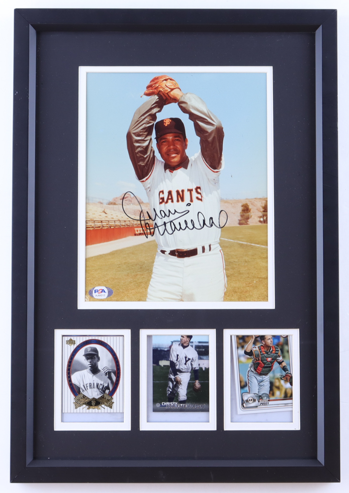 Juan Marichal Signed Giants Custom Framed Photo Display With (3 ...