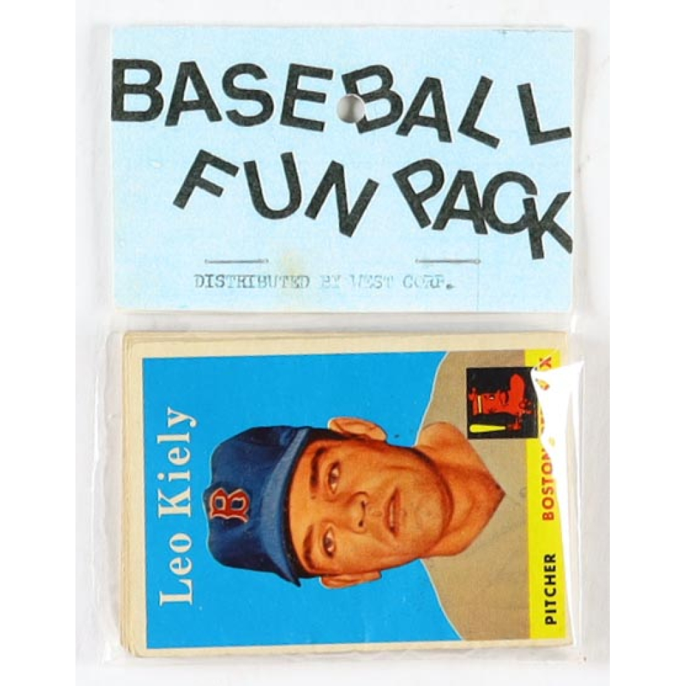 1958 Topps Baseball Card Fun Pack with (10) Cards | Pristine Auction