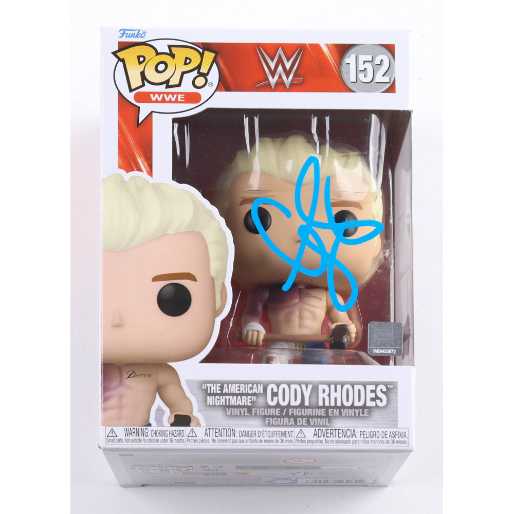 Cody Rhodes Signed WWE #152 "The American Nightmare" Cody Rhodes Funko ...