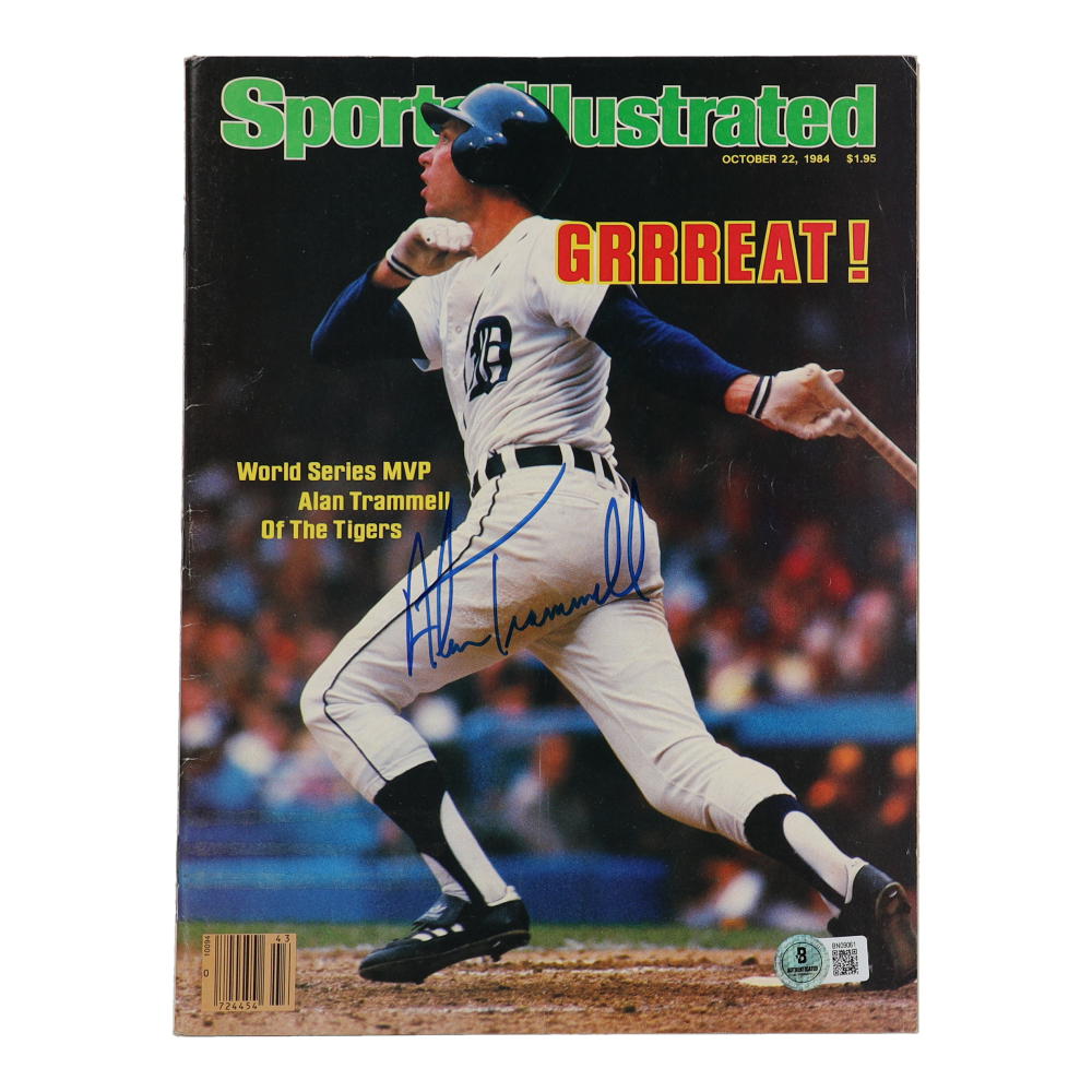 Alan Trammell Signed 1984 Sports Illustrated Magazine (Beckett) | Pristine Auction