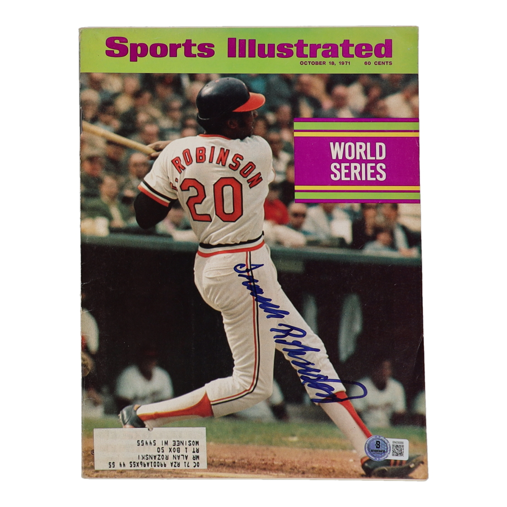 Frank Robinson Signed 1971 Sports Illustrated Magazine (Beckett ...
