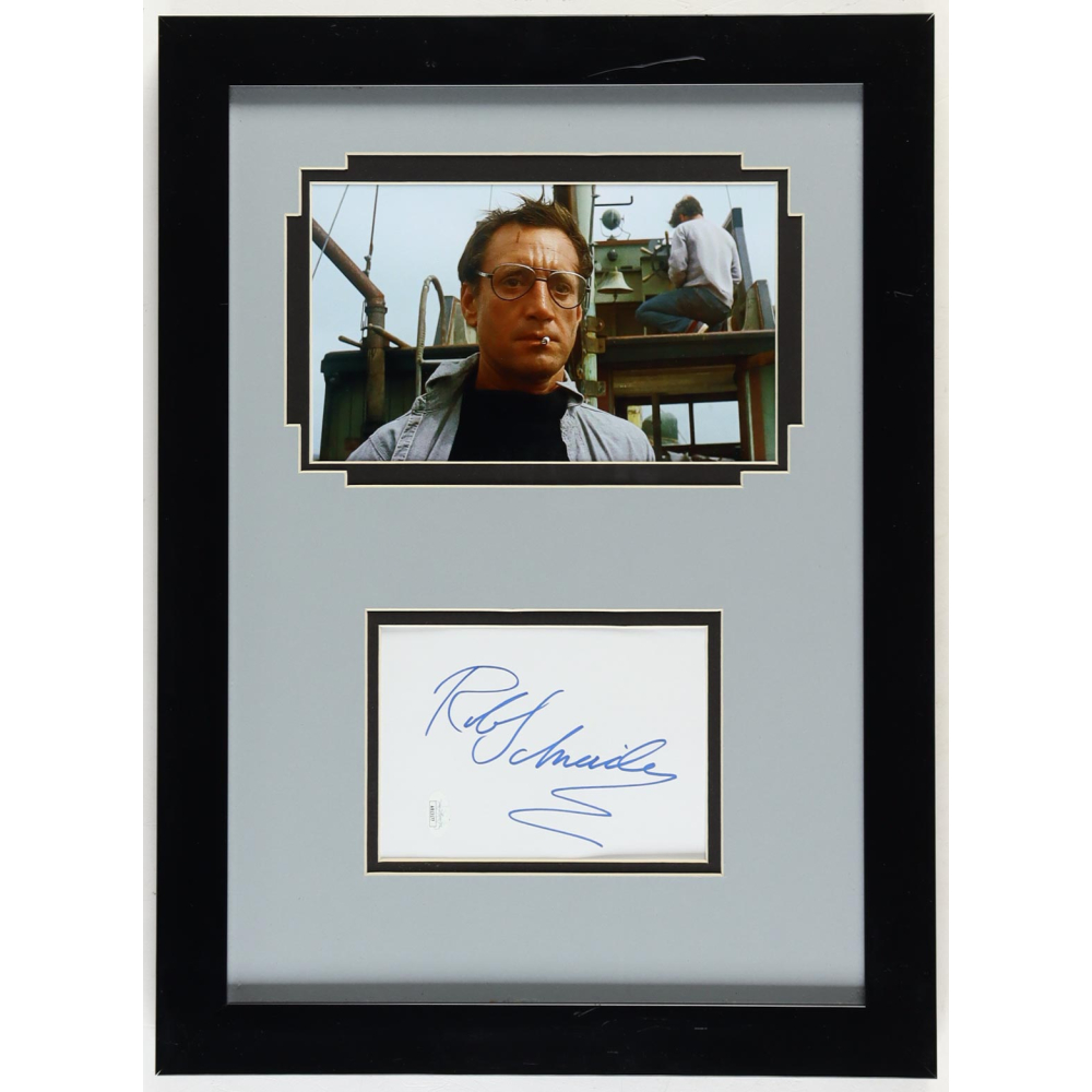 Roy Scheider Signed "Jaws" Custom Framed Cut Display (JSA) | Pristine Auction