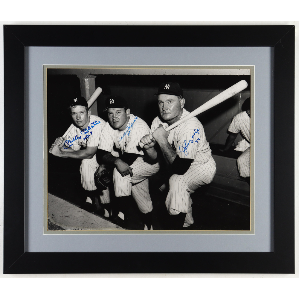 Mickey Mantle, Johnny Mize & Allie Reynolds Signed Yankees Custom ...