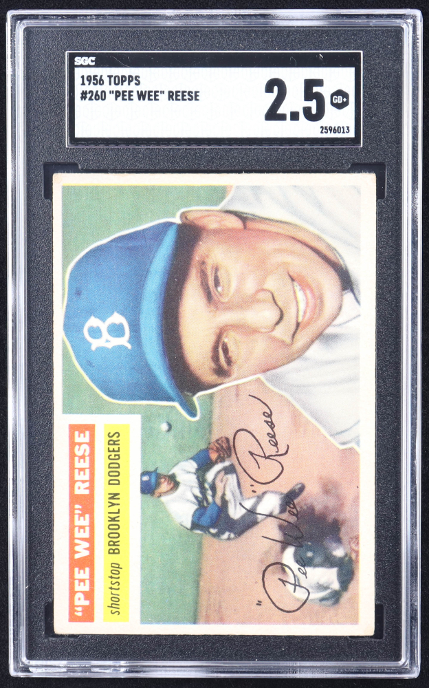 Pee Wee Reese 1956 Topps #260 (SGC 2.5) | Pristine Auction