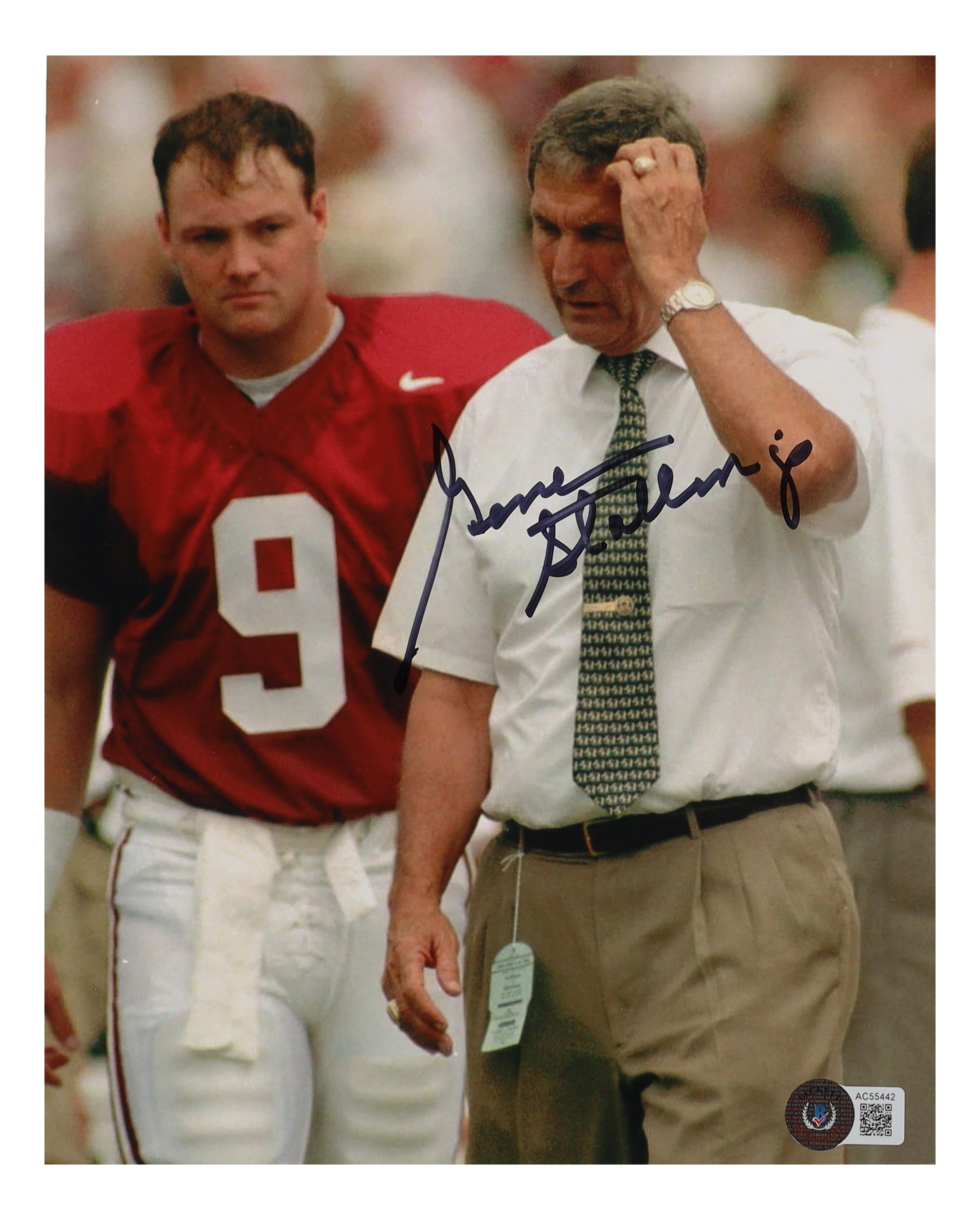 Gene Stallings Signed Alabama Crimson Tide 8x10 Photo (Beckett ...