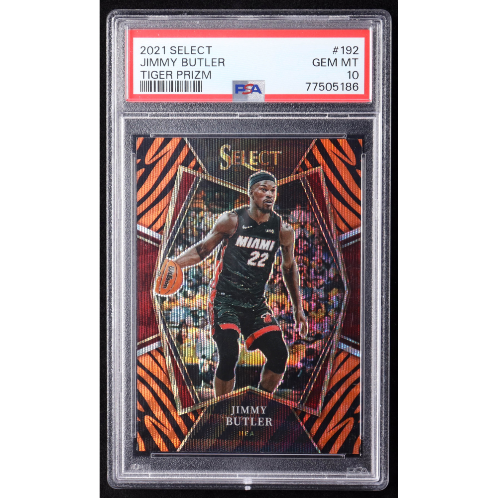 Jimmy Butler 2021-22 Select Prizms Tiger #192 (PSA 10) | Pristine Auction