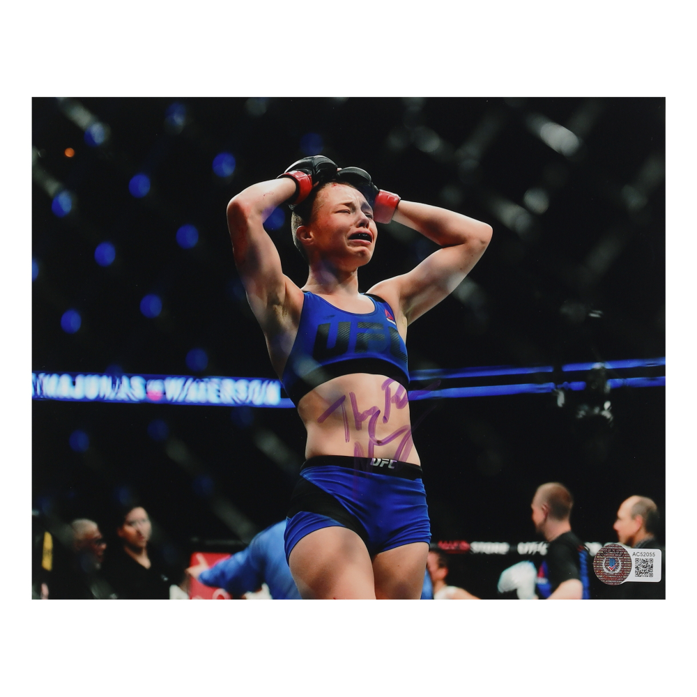 "Thug" Rose Namajunas Signed UFC 8x10 Photo (Beckett) | Pristine Auction