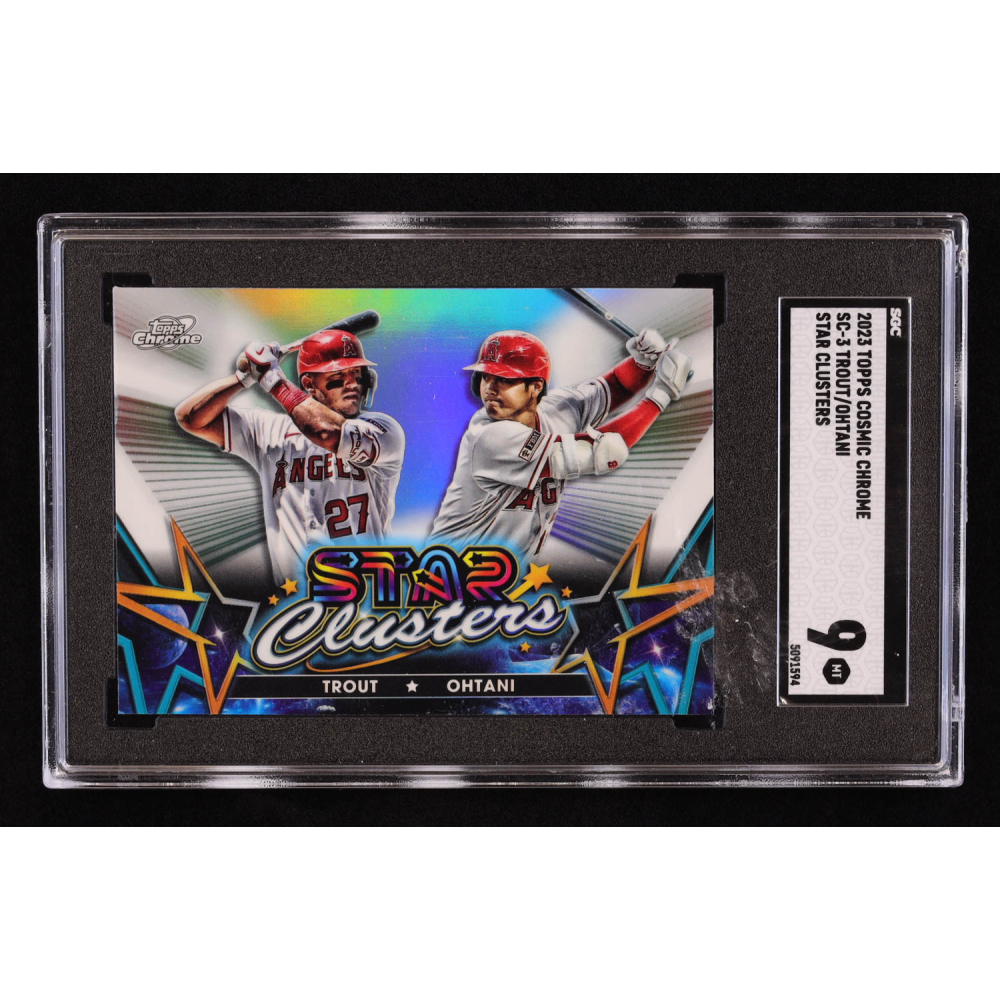 Shohei Ohtani / Mike Trout 2023 Topps Cosmic Chrome Star Clusters #SC3 (SGC 9) | Pristine Auction