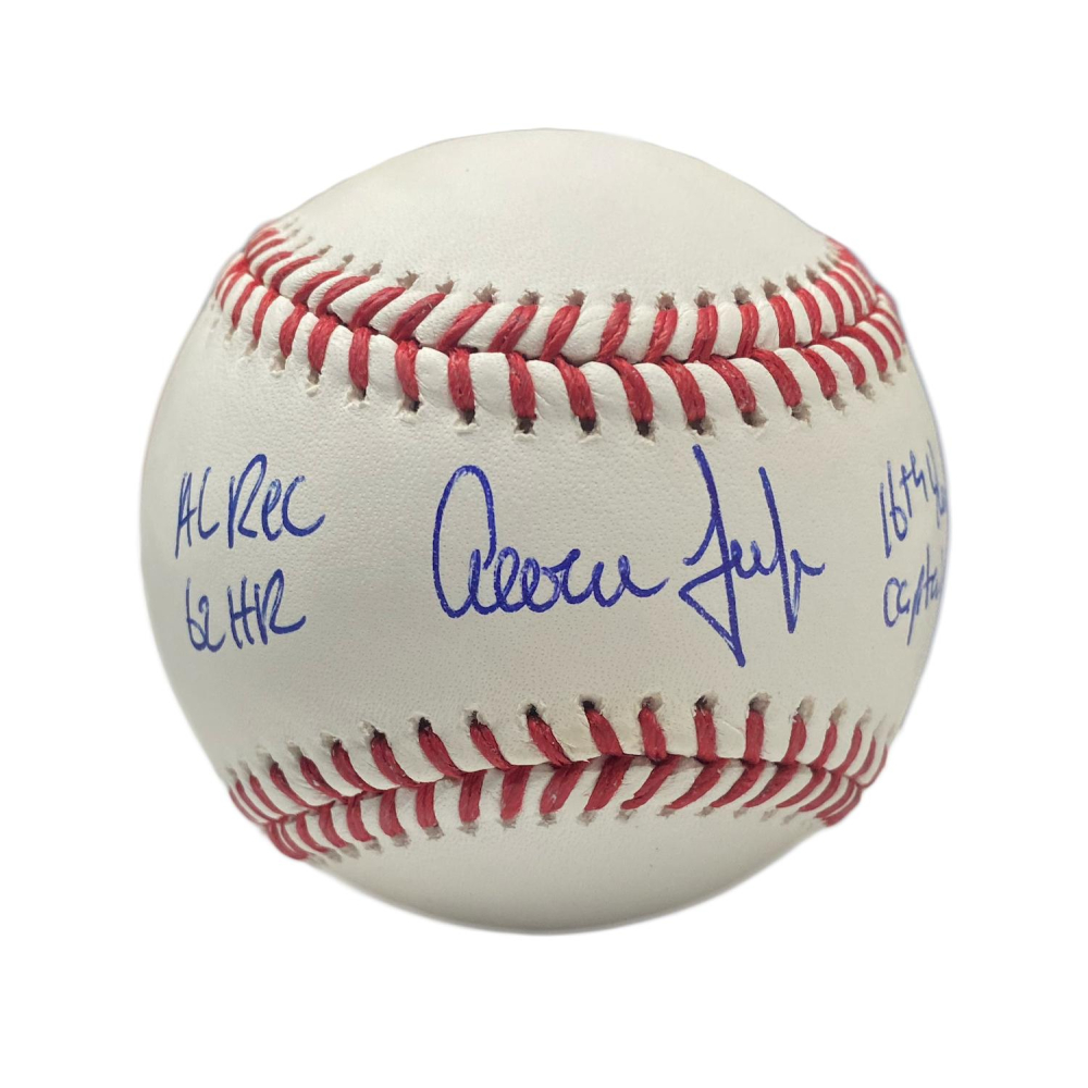 Aaron Judge Signed LE OML Baseball Inscribed "16th Yankee Captain ...