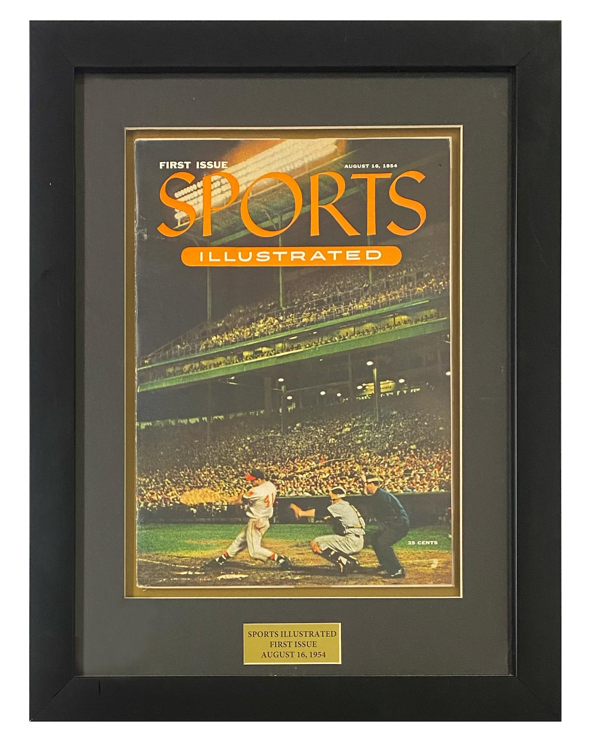 1954 Vintage Sports Illustrated First Issue Custom Framed Magazine ...