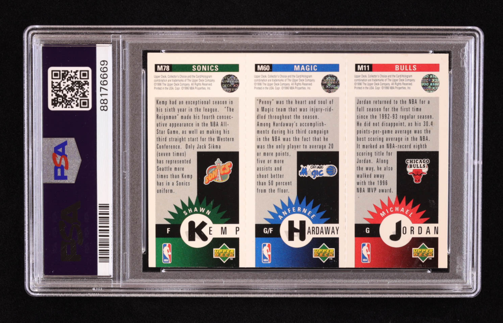 Michael Jordan / Anfernee Hardaway / Shawn Kemp 1996-97 Collector's ...