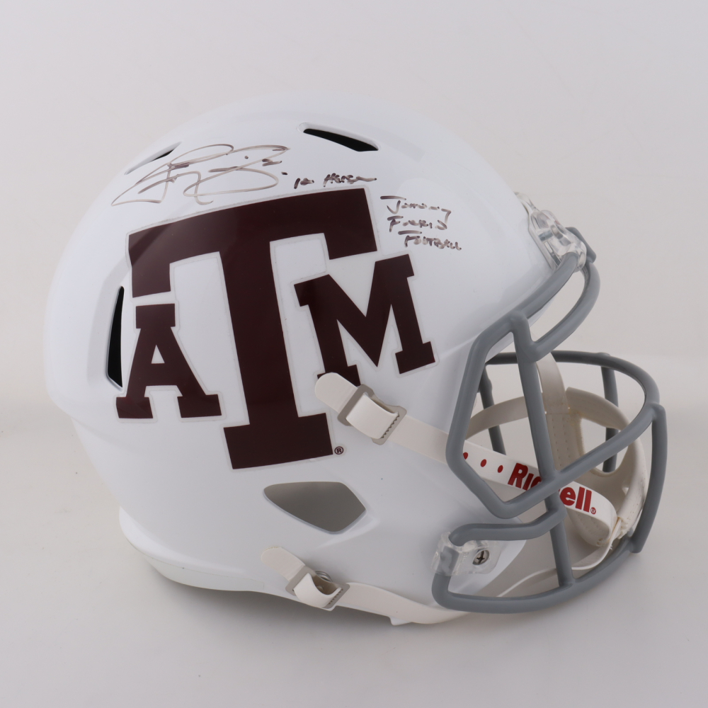 Johnny Manziel Signed Texas A&M Aggies Full-Size Flash Alternate Speed ...