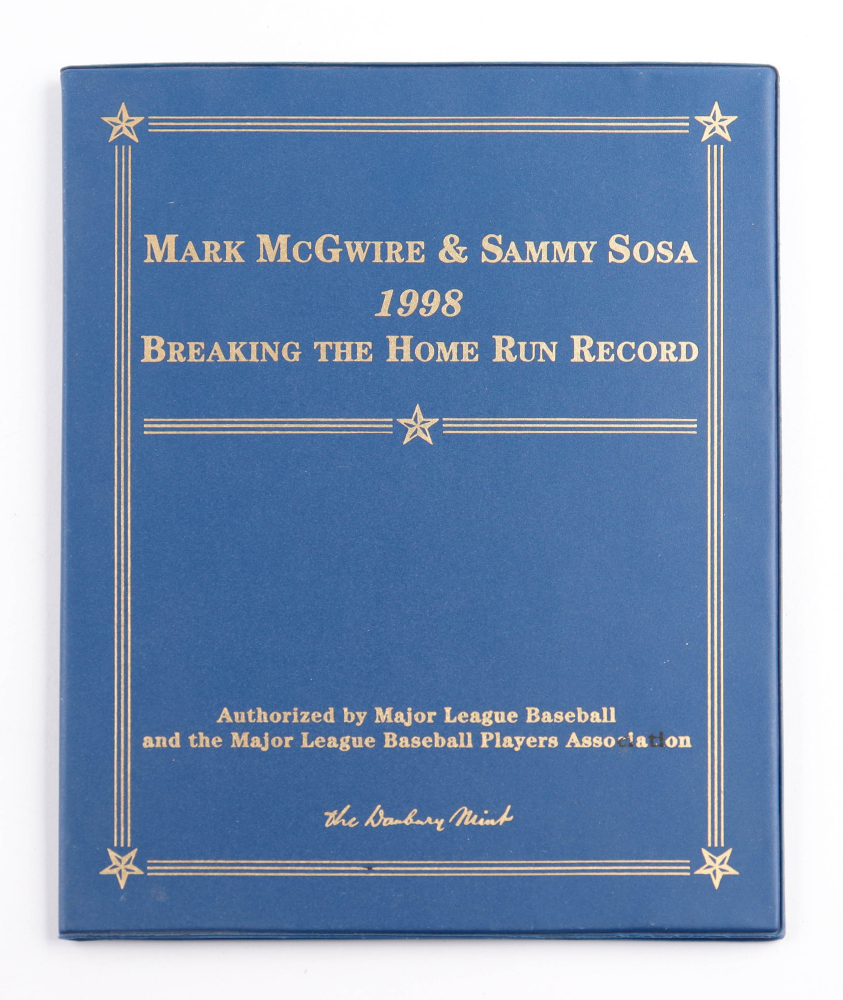 1998 The Danbury Mint Mark McGwire & Sammy Sosa "Breaking the Home Run ...