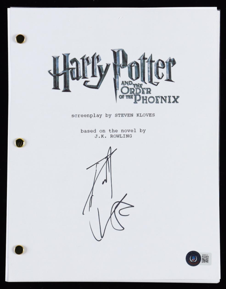 Daniel Radcliffe Signed "Harry Potter and The Order of the Phoenix ...