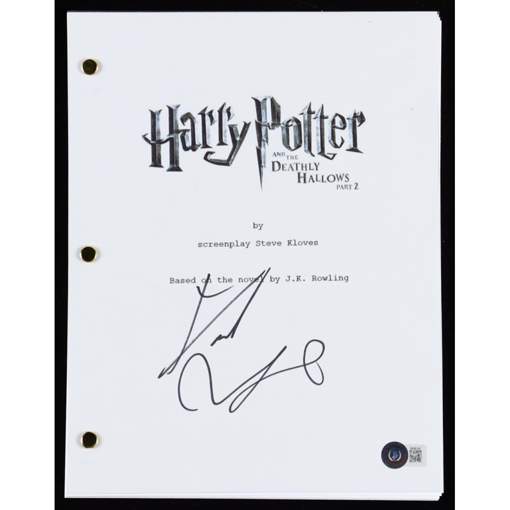 Daniel Radcliffe Signed "Harry Potter and the Deathly Hallows: Part 2 ...