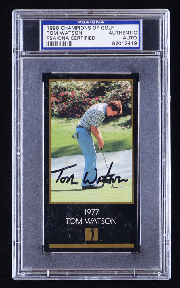Tom Watson Signed 1997-98 Grand Slam Ventures Masters Collection #1977 ...
