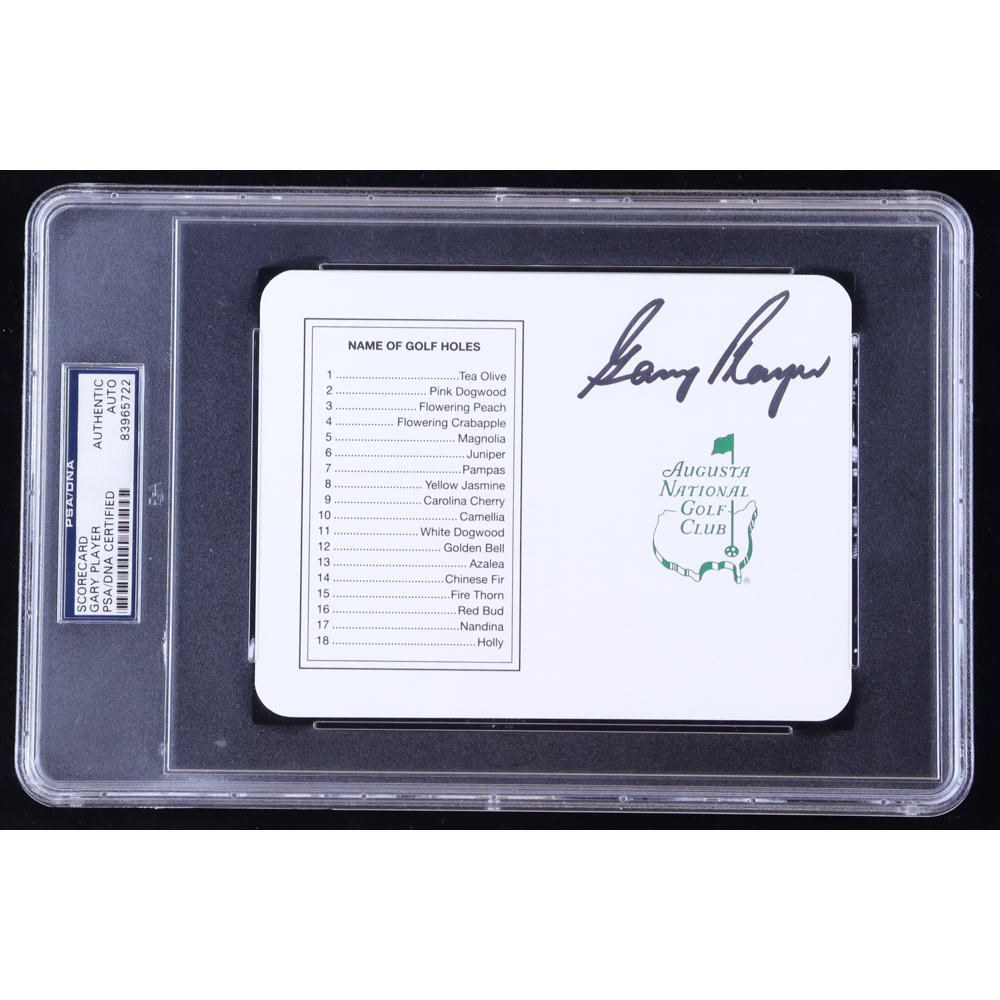 Gary Player Signed Augusta National Golf Club Scorecard (PSA ...