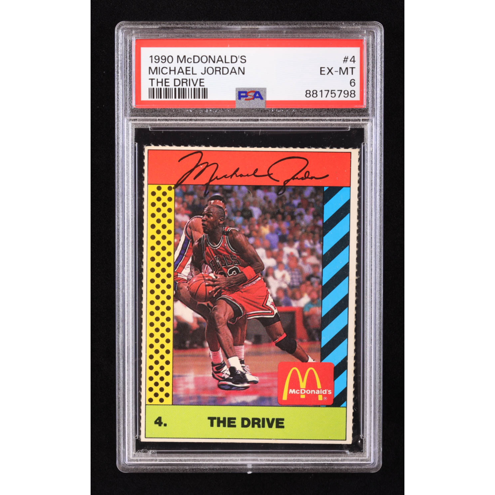 Michael Jordan 1990-91 McDonald's Jordan Joyner-Kersee #4 (PSA 6 ...