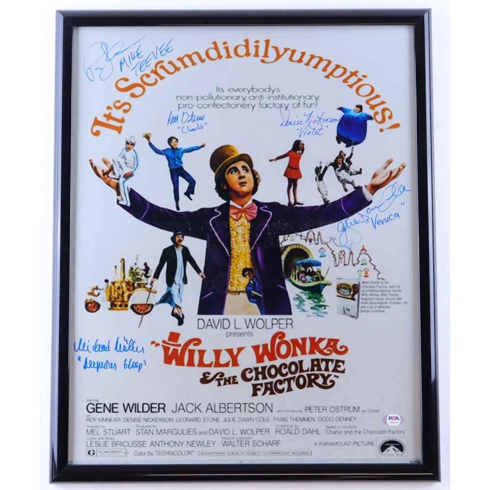 "Willy Wonka & The Chocolate Factory" Custom Framed Movie Poster ...