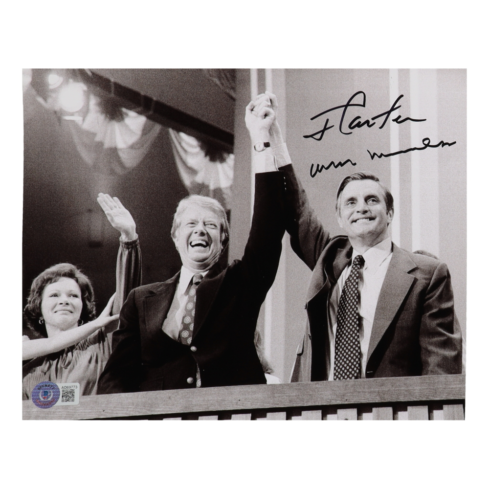 Jimmy Carter & Walter Mondale Signed 8x10 Photo (Beckett) | Pristine ...