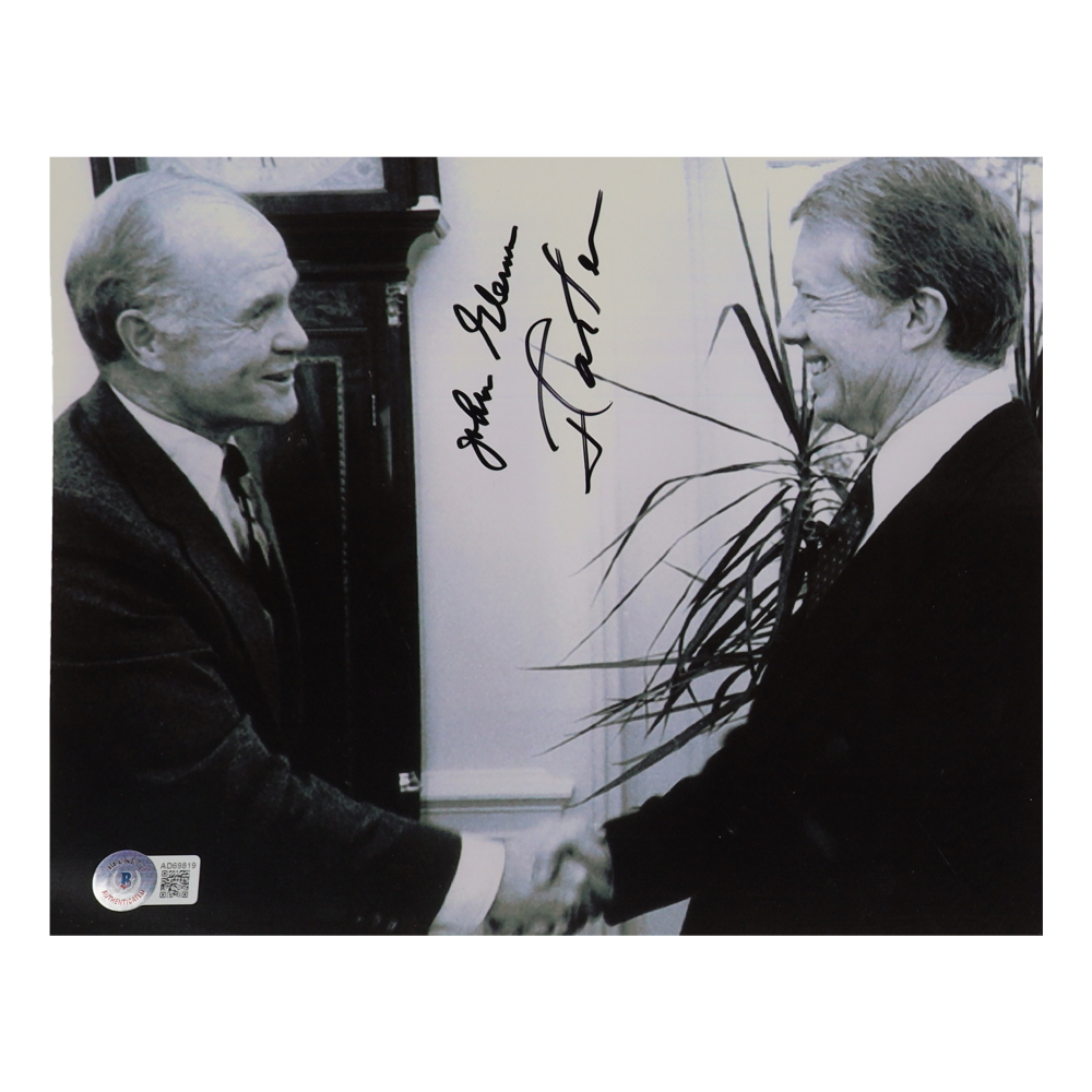 John Glenn & Jimmy Carter Signed 8x10 Photo (Beckett) | Pristine Auction