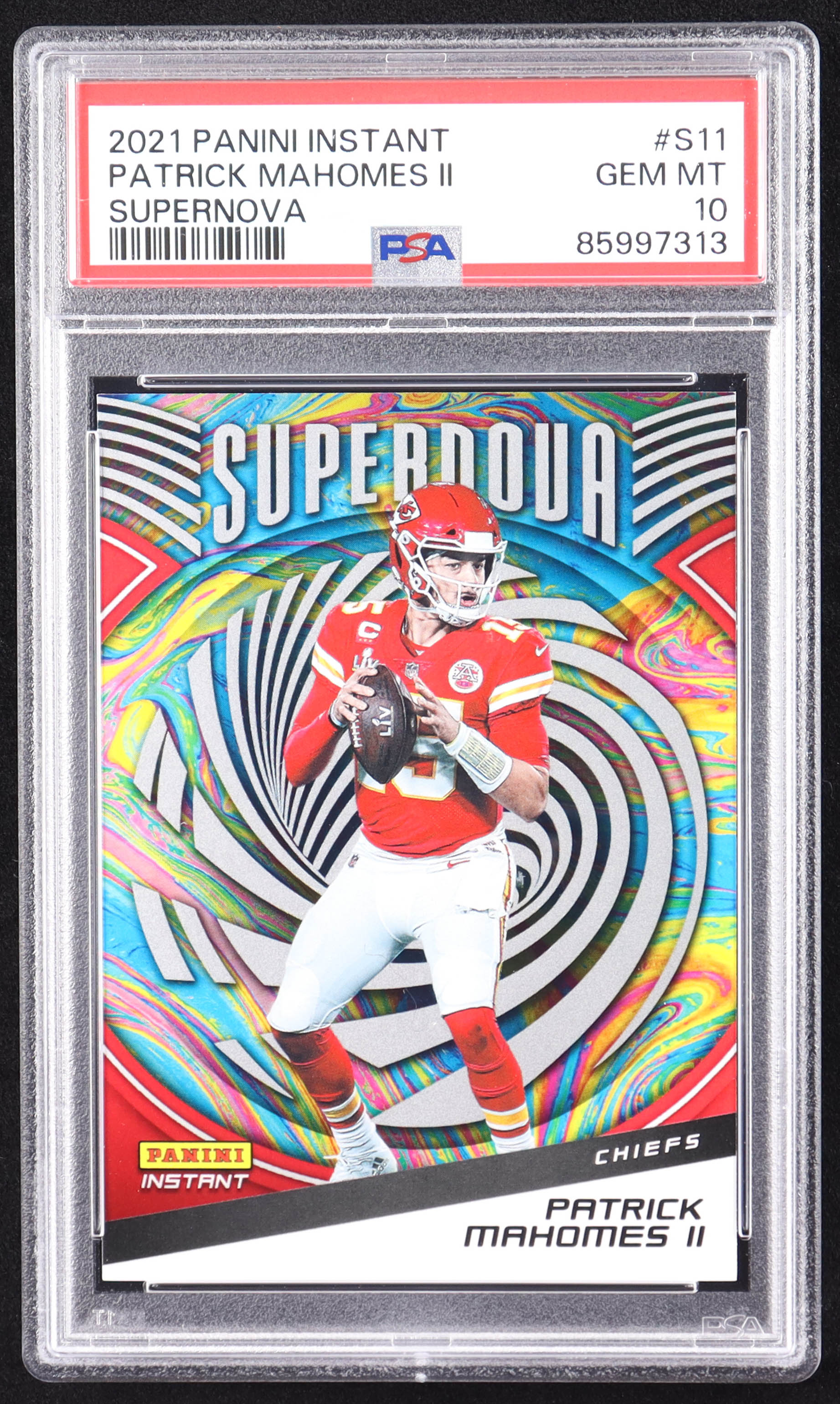 Patrick Mahomes II 2021 Panini Instant Supernova #S11 (PSA 10 ...