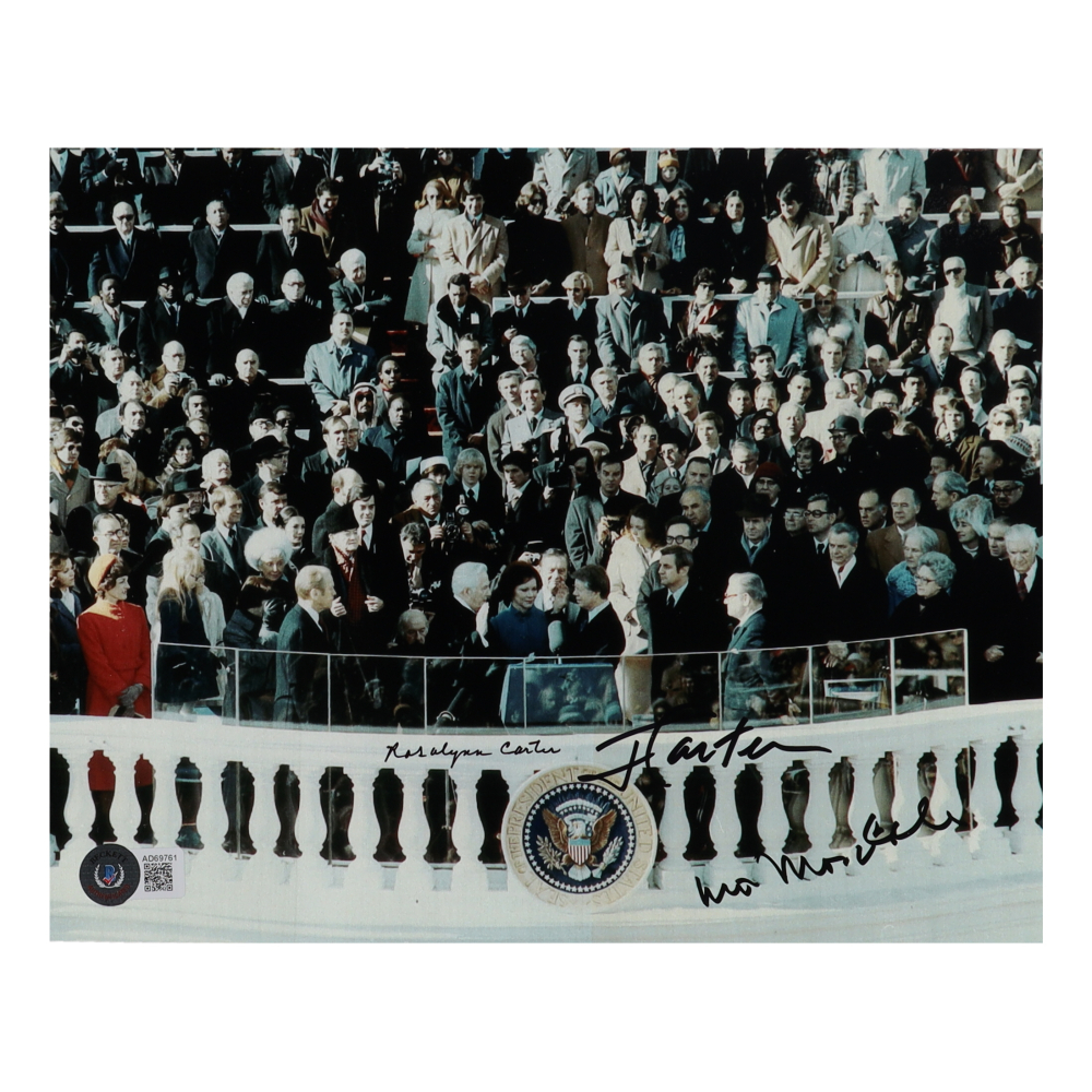Jimmy Carter, Rosalynn Carter & Walter Mondale Signed 8x10 Photo ...