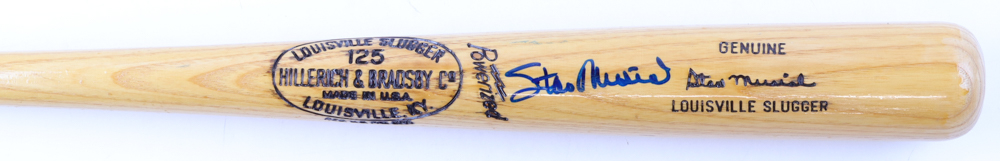 Stan Musial Signed Louisville Slugger Hillerich & Bradsby Player Model ...