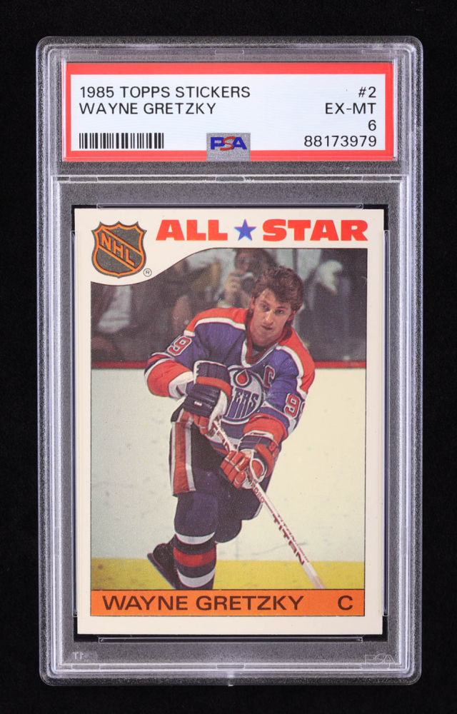 Wayne Gretzky 1985-86 Topps Sticker Inserts #2 (PSA 6) | Pristine Auction
