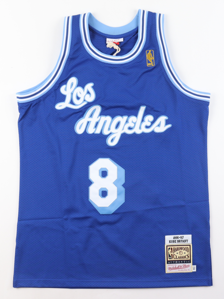 Kobe Bryant Signed LE 1996-97 Lakers Mitchell & Ness Throwback Jersey ...