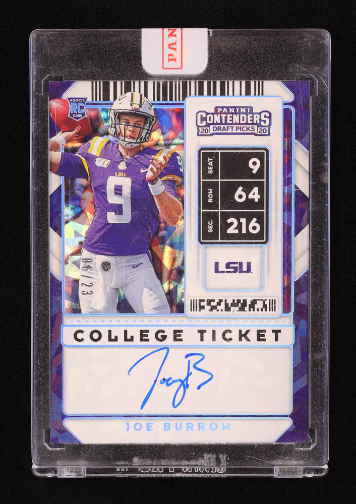 Joe Burrow 2020 Panini Contenders Draft Picks Cracked Ice Autographs ...