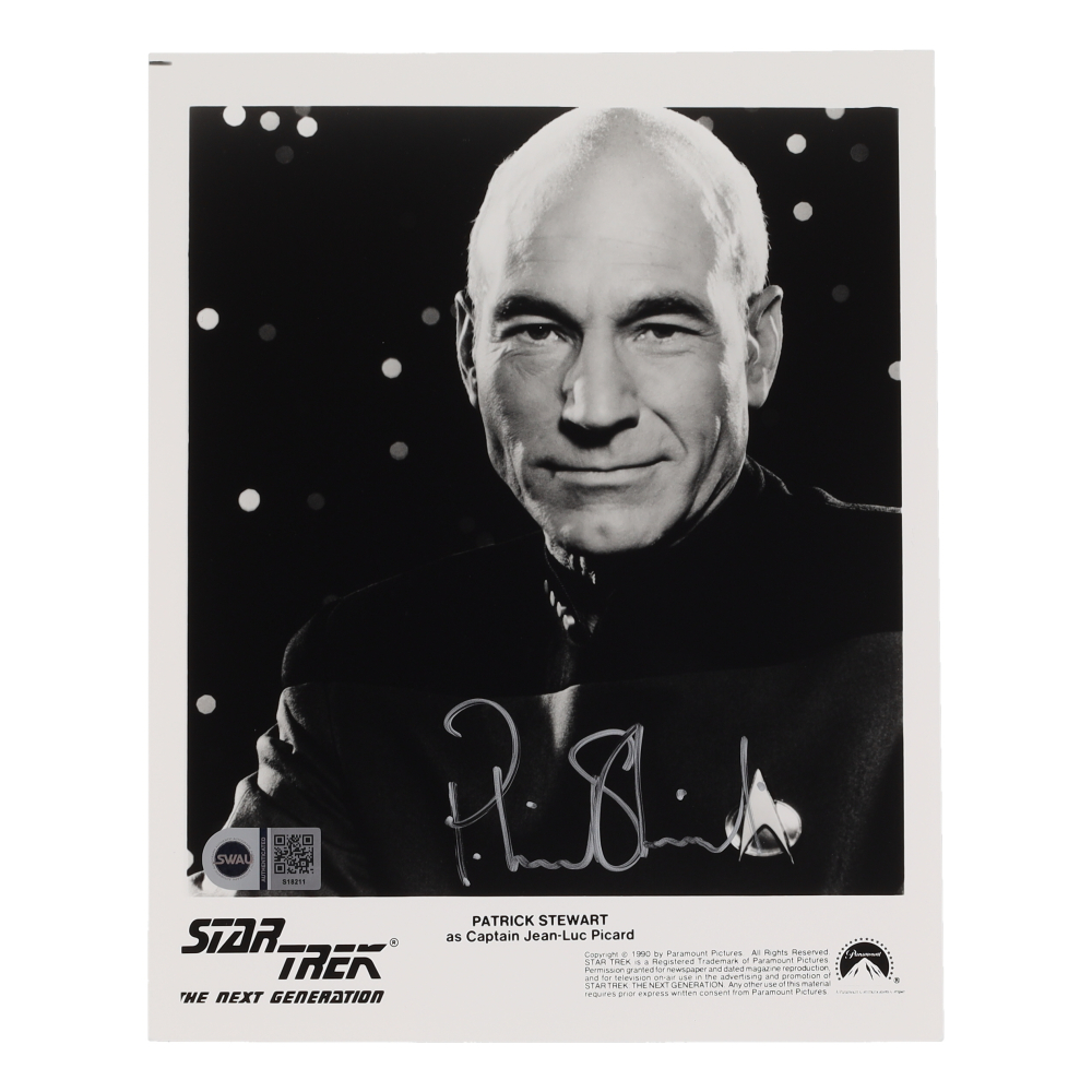 Patrick Stewart Signed "Star Trek" 8x10 Photo (SWAU) | Pristine Auction