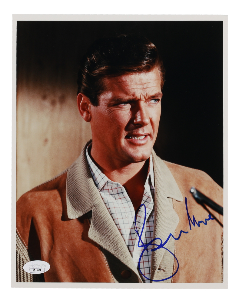 Roger Moore Signed "007" 8x10 Photo (JSA) | Pristine Auction
