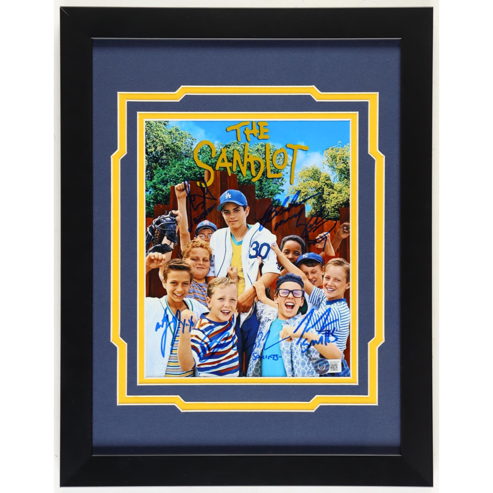 "The Sandlot" Custom Framed Photo Display Cast-Signed by (7) with ...