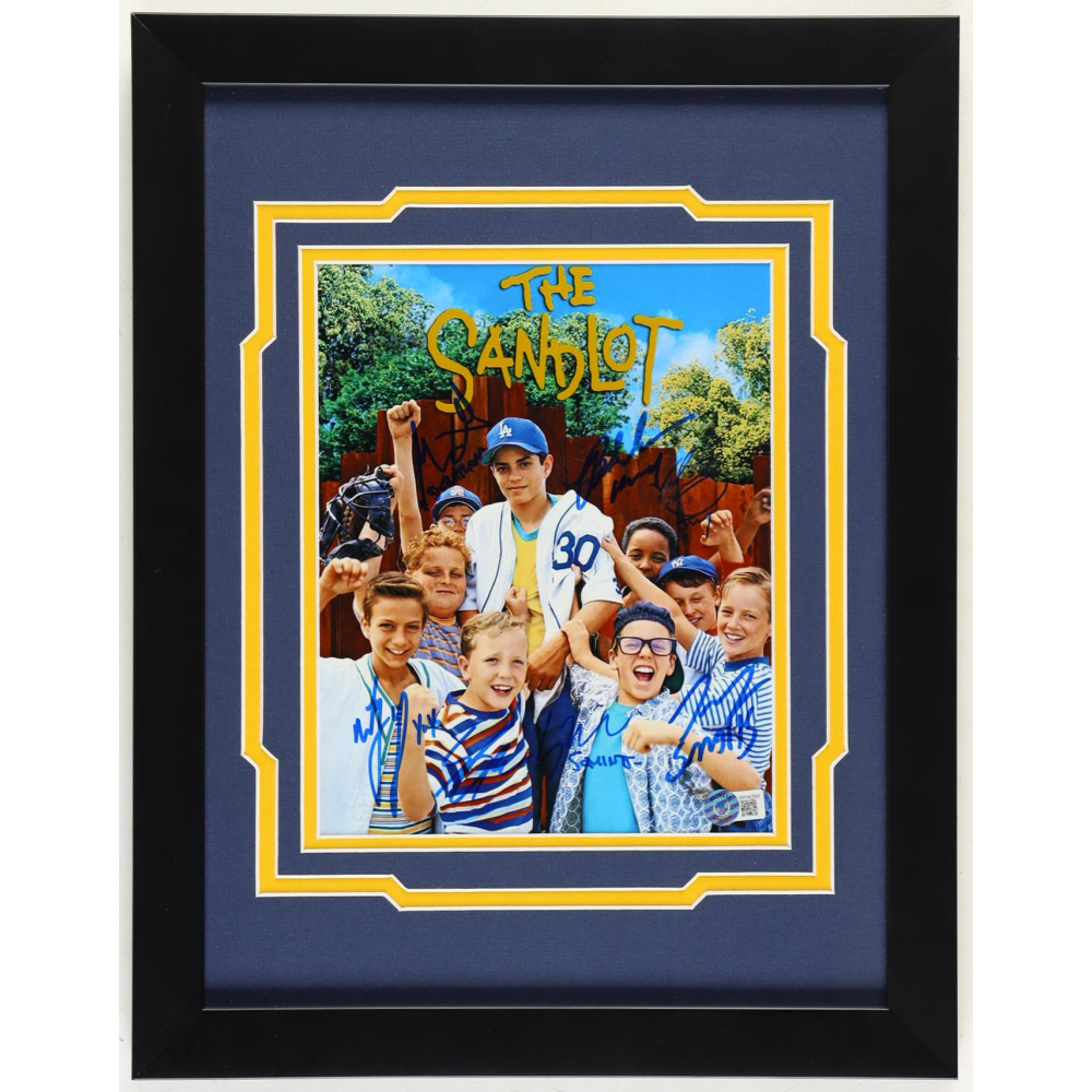 "The Sandlot" Custom Framed Photo Display Cast-Signed by (7) with ...