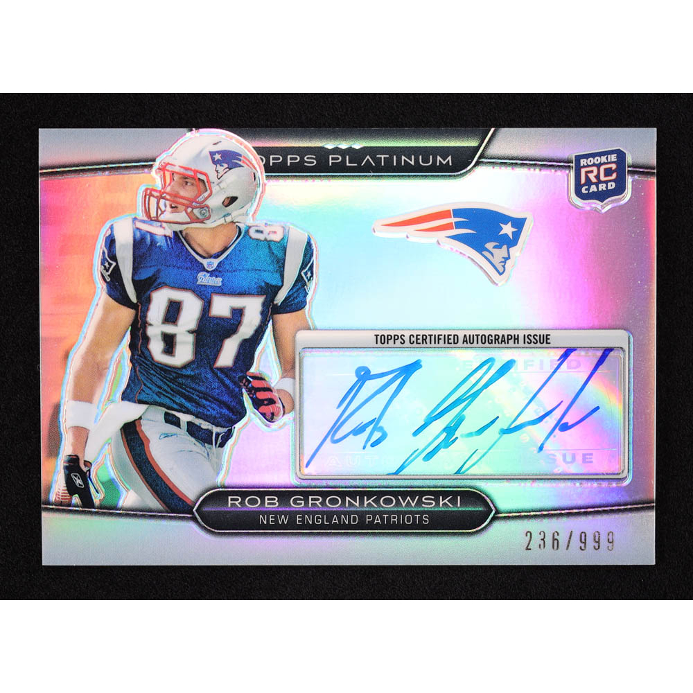 Rob Gronkowski 2010 Topps Platinum Rookie Autographs #122 RC #236/999 ...