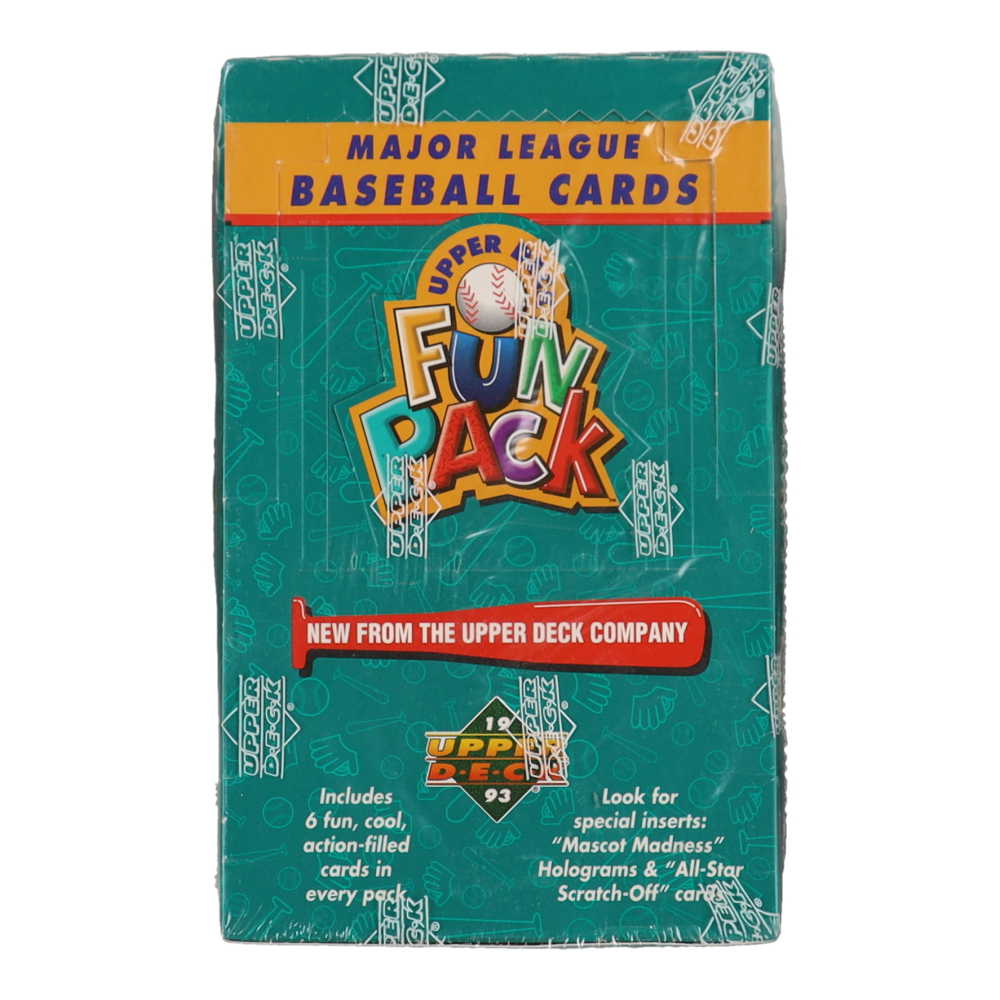 1993 Upper Deck Fun Pack Baseball Box with (36) Packs | Pristine Auction