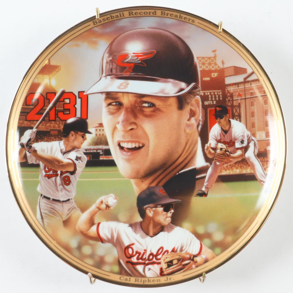 Cal Ripken Jr. LE 1995 The Bradford Exchange Ceramic Plate | Pristine ...