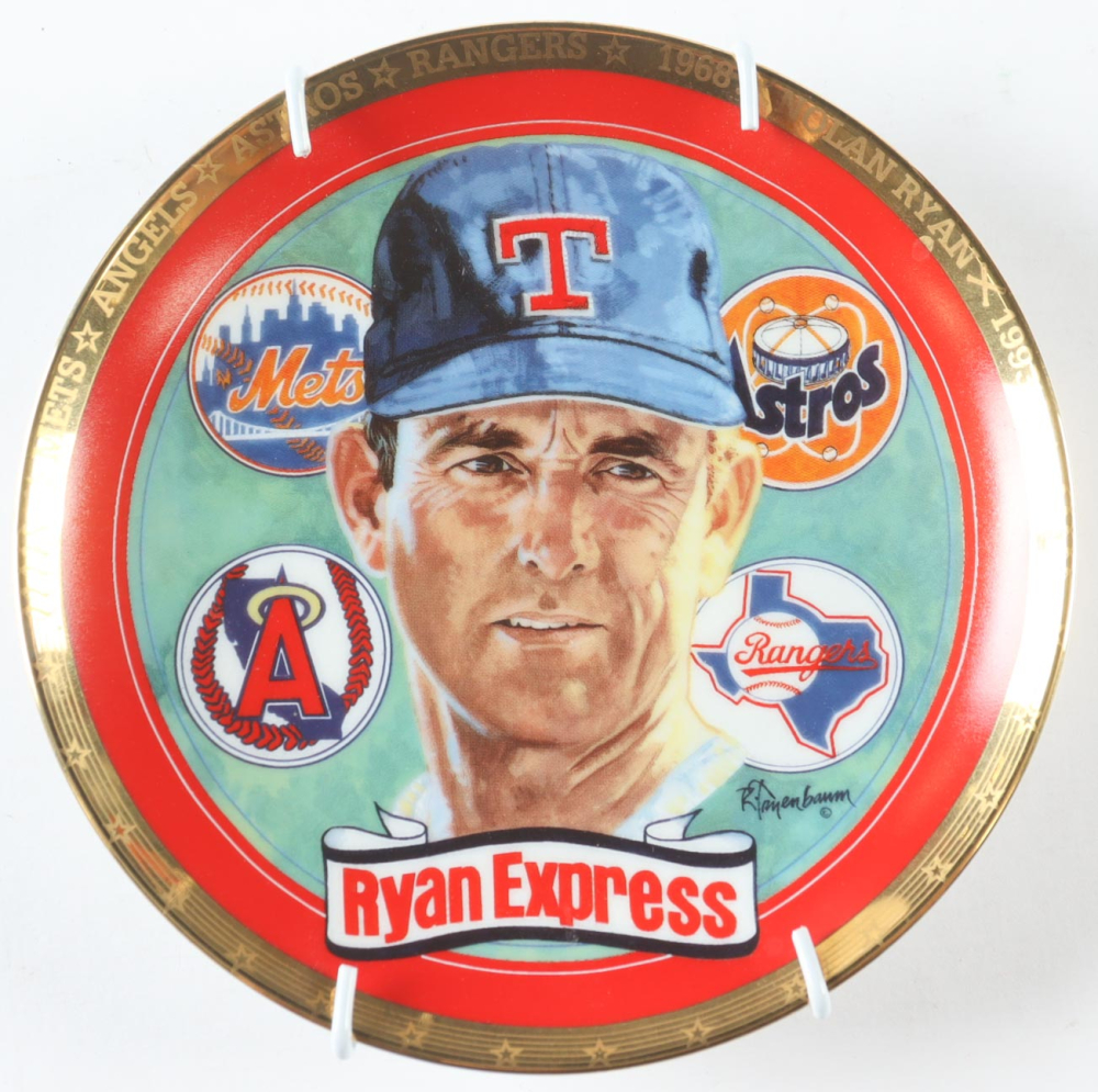 Nolan Ryan "The Ryan Express" LE 1993 The Hamilton Collection Ceramic ...