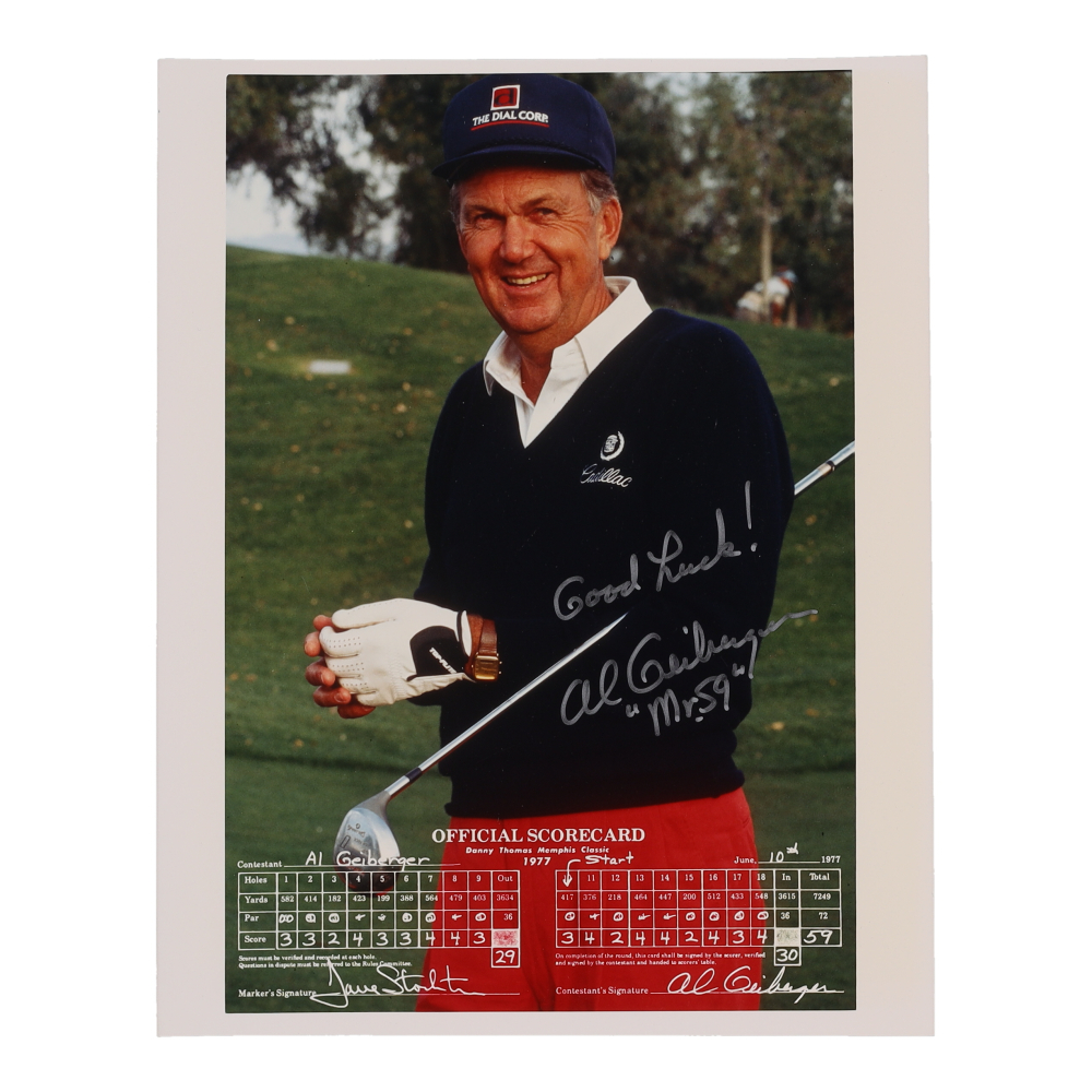 Al Geiberger Signed 8x10 Photo Inscribed "Good Luck!" & "Mr. 59" (PSA ...