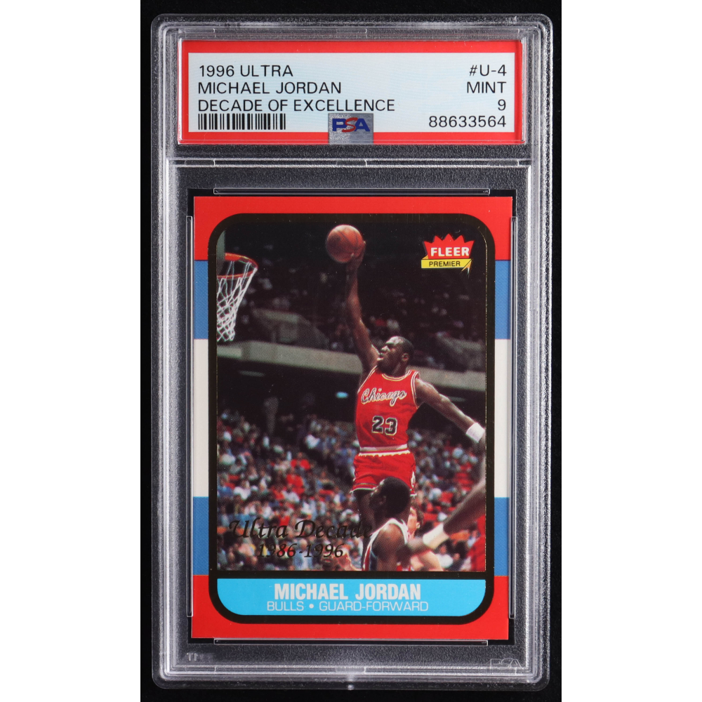 Michael Jordan 1996-97 Ultra Decade of Excellence #U4 (PSA 9 ...