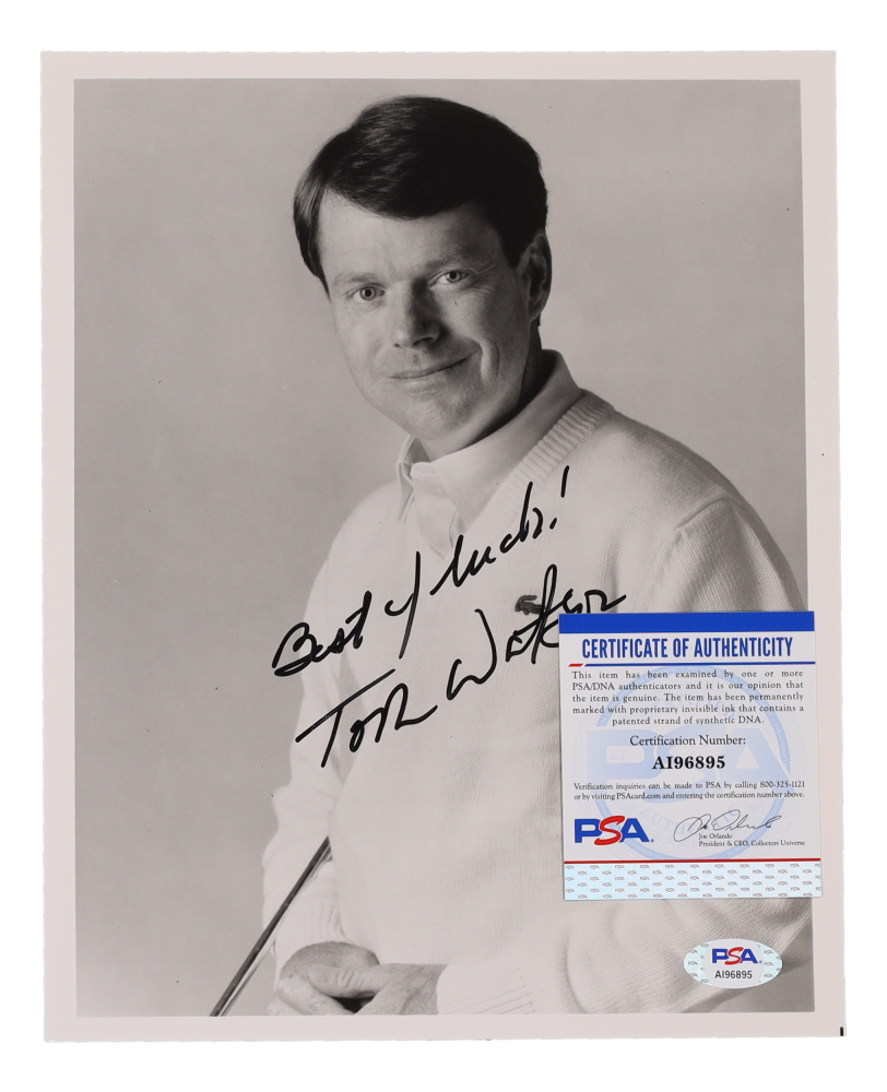 Tom Watson Signed 8x10 Photo Inscribed "Best of Luck!" (PSA) | Pristine ...